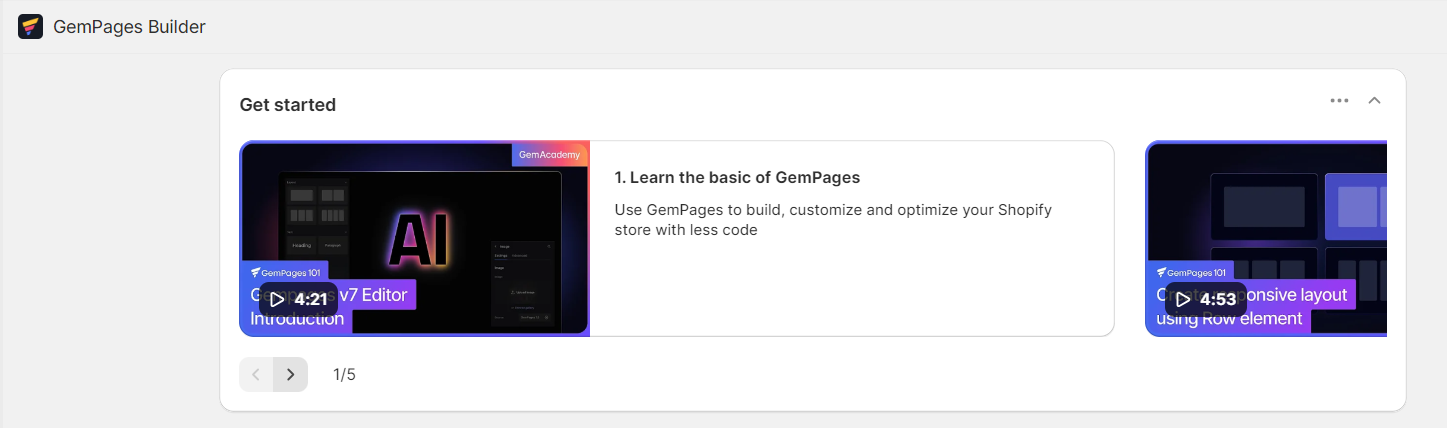 Eine Übersicht über das GemPages Dashboard - Hilfecenter