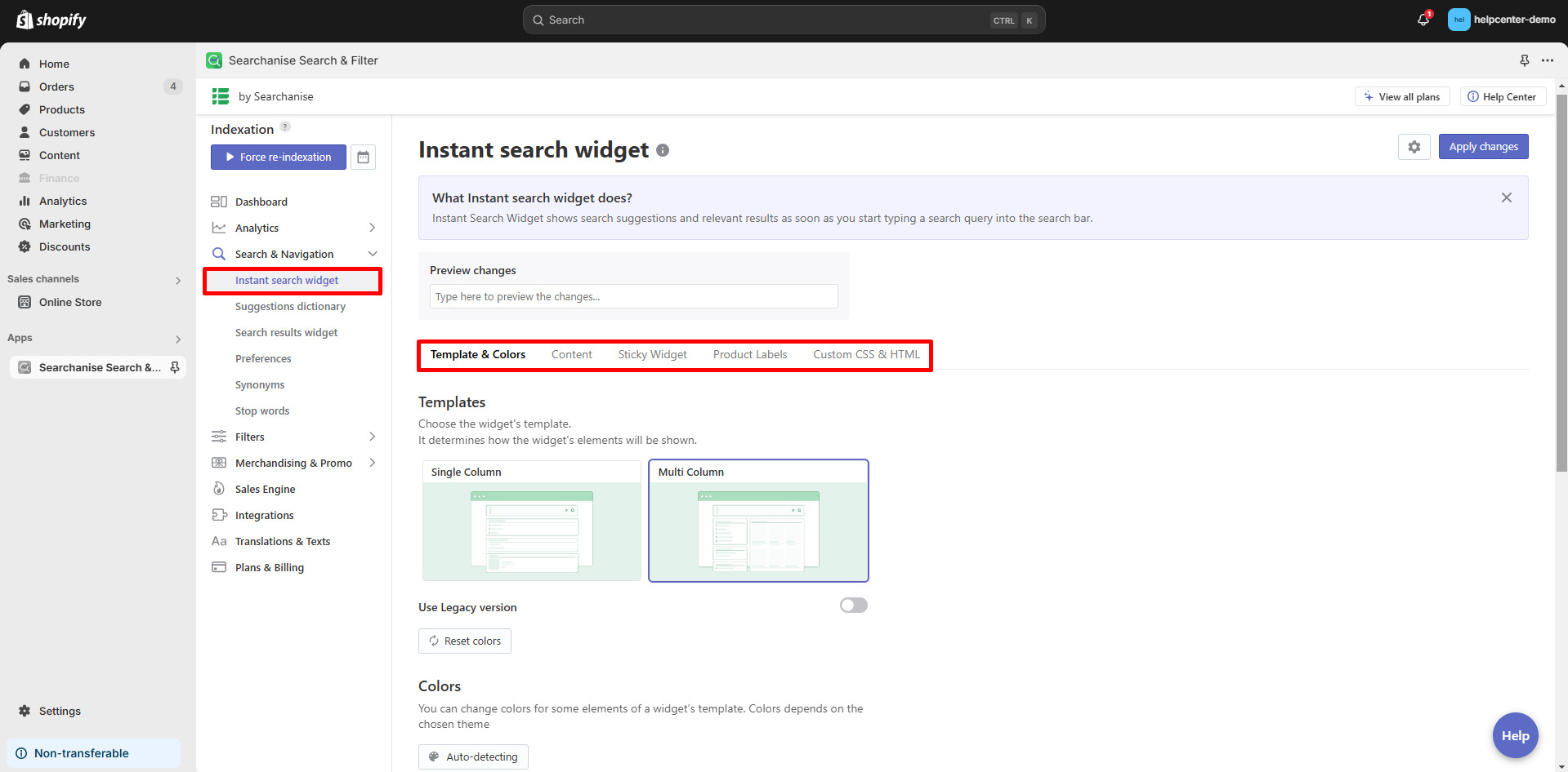 Searchanise Search & Filter - Help Center