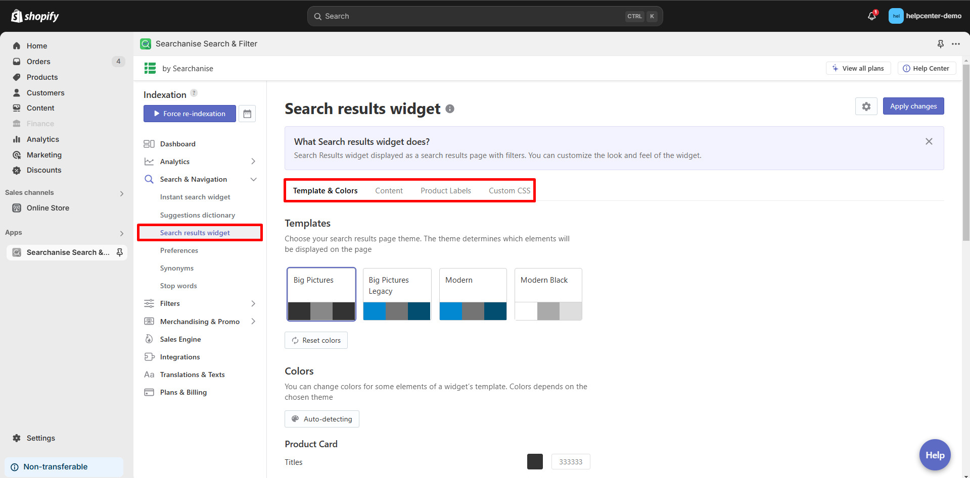 Searchanise Search & Filter - Help Center