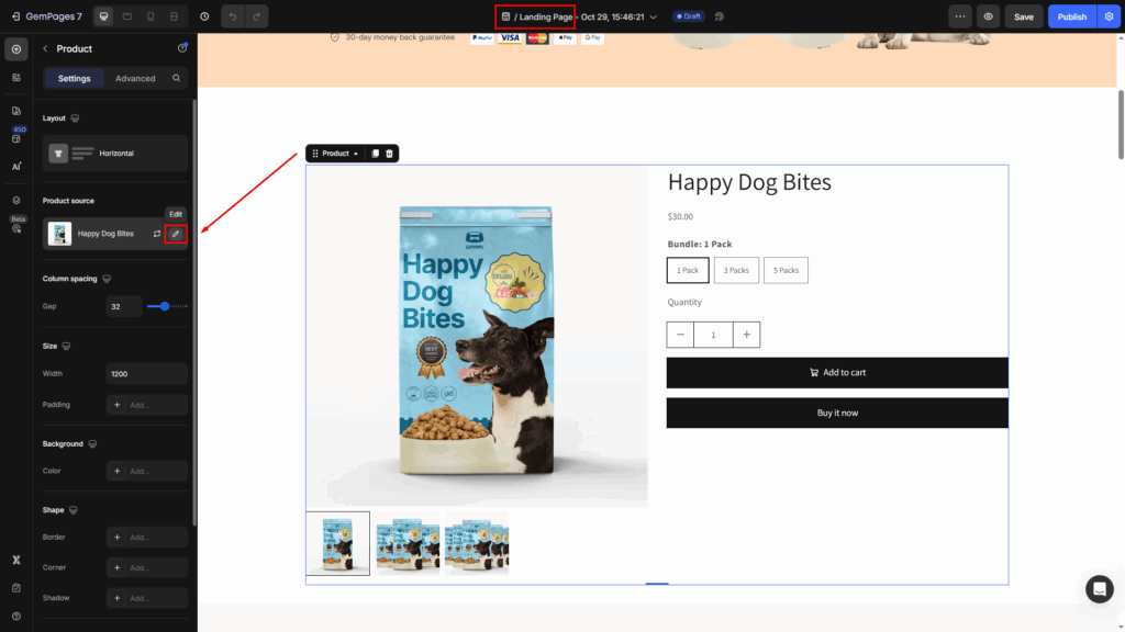 Product Element - Help Center