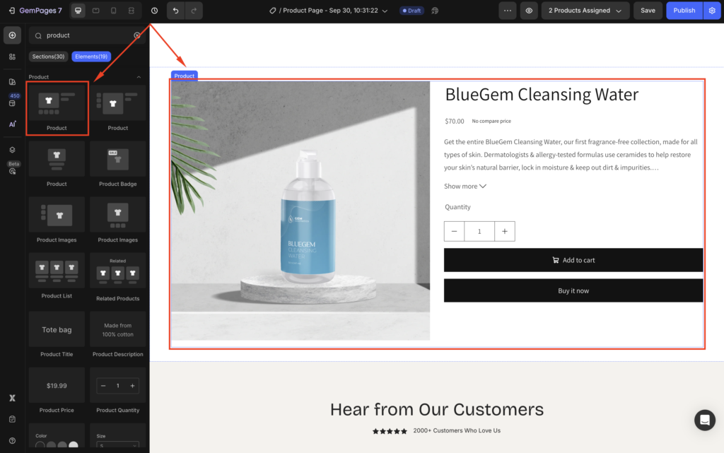 Product Image Element - Help Center