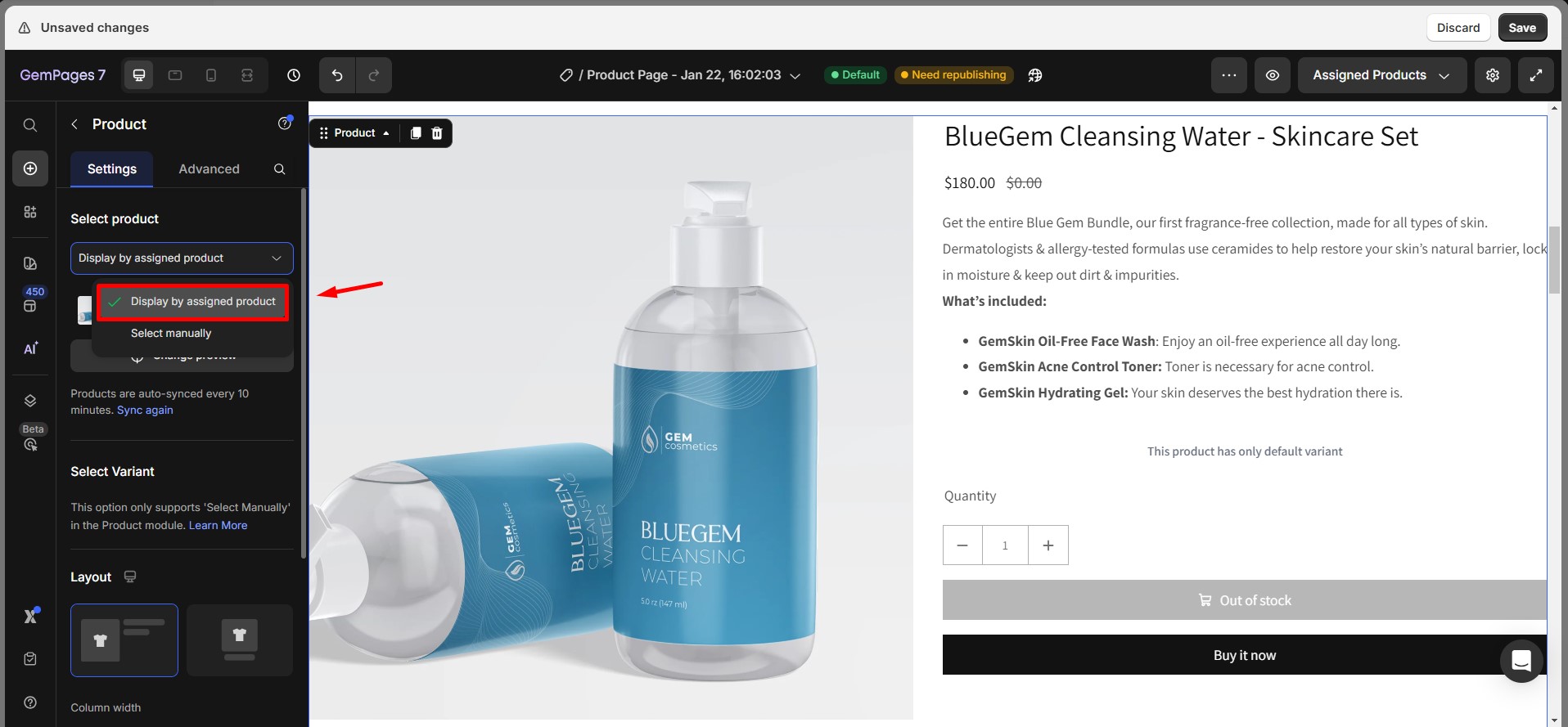 Product Element - Help Center