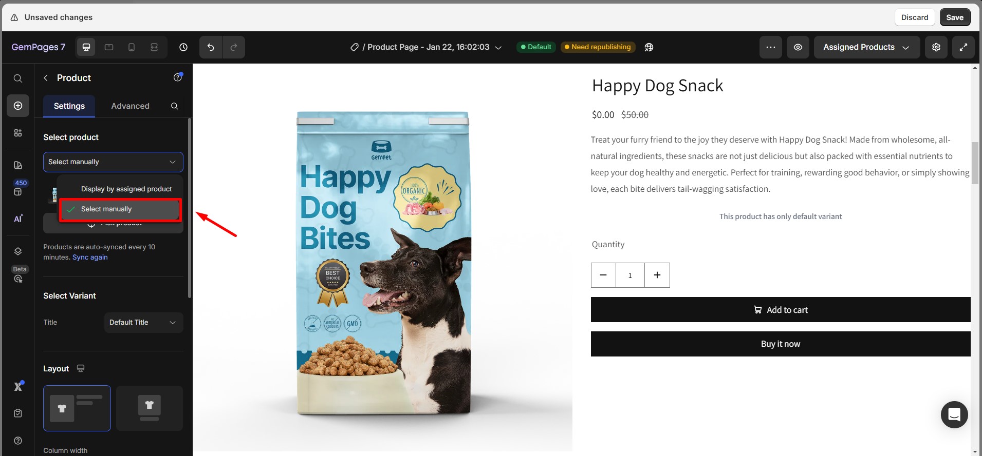 Product Element - Help Center