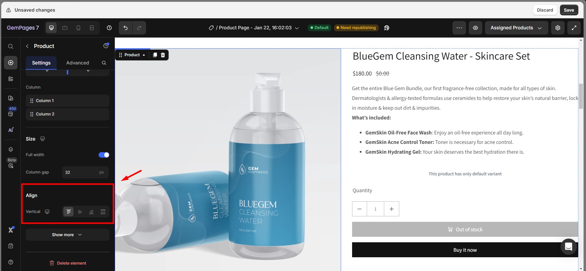 Product Element - Help Center