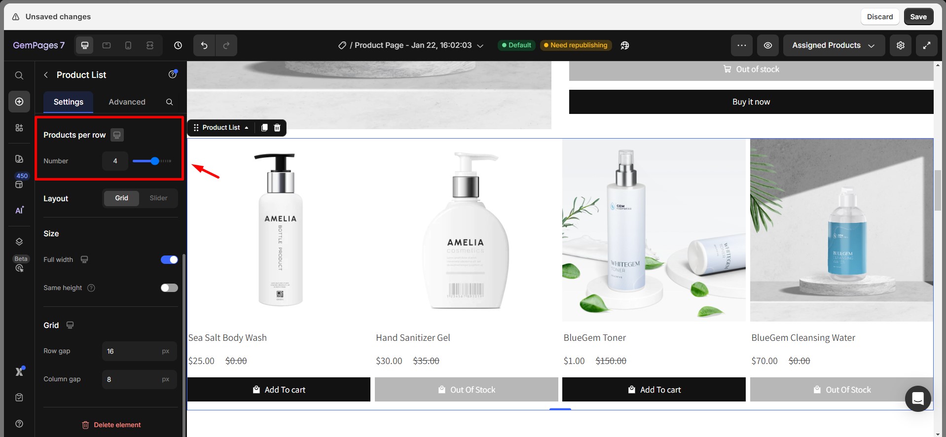 Product List Element - Help Center