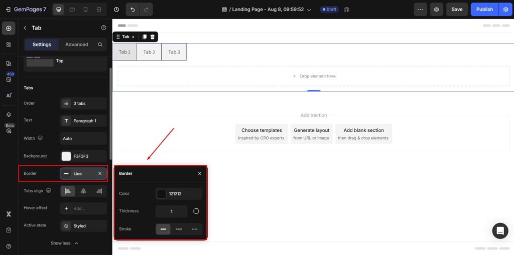 Tab Element - Help Center
