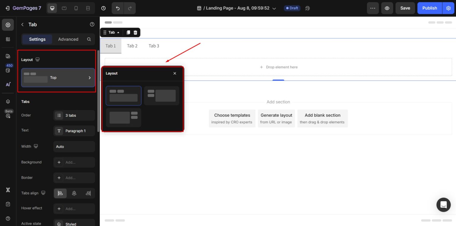 Tab Element - Help Center