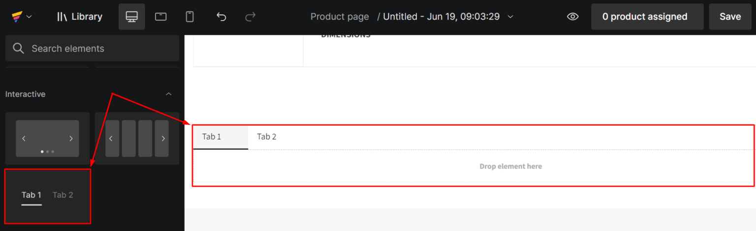Tab Element - Help Center