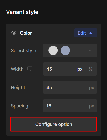 Design Color Swatches with Product Variants & Swatches Element - Help ...