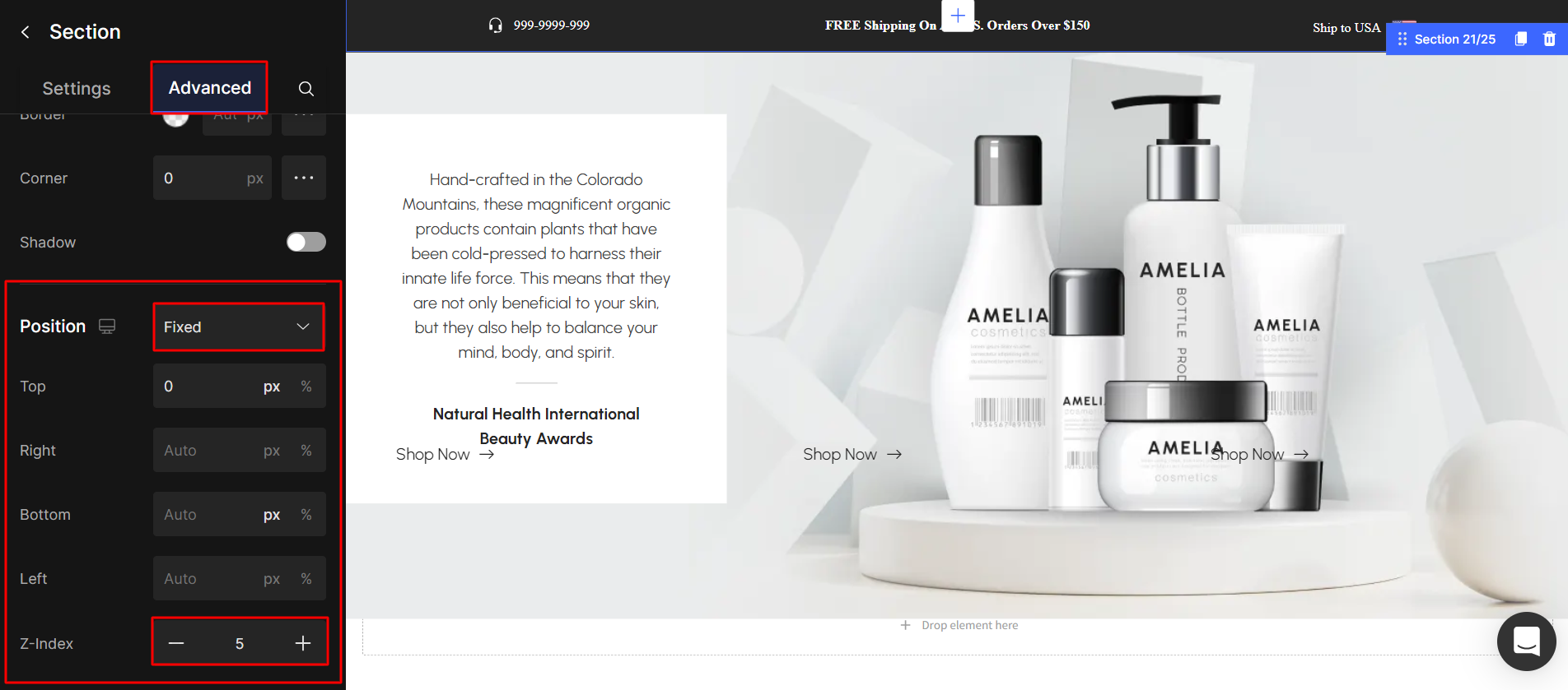 Einen Sticky-Abschnitt erstellen – Hilfecenter