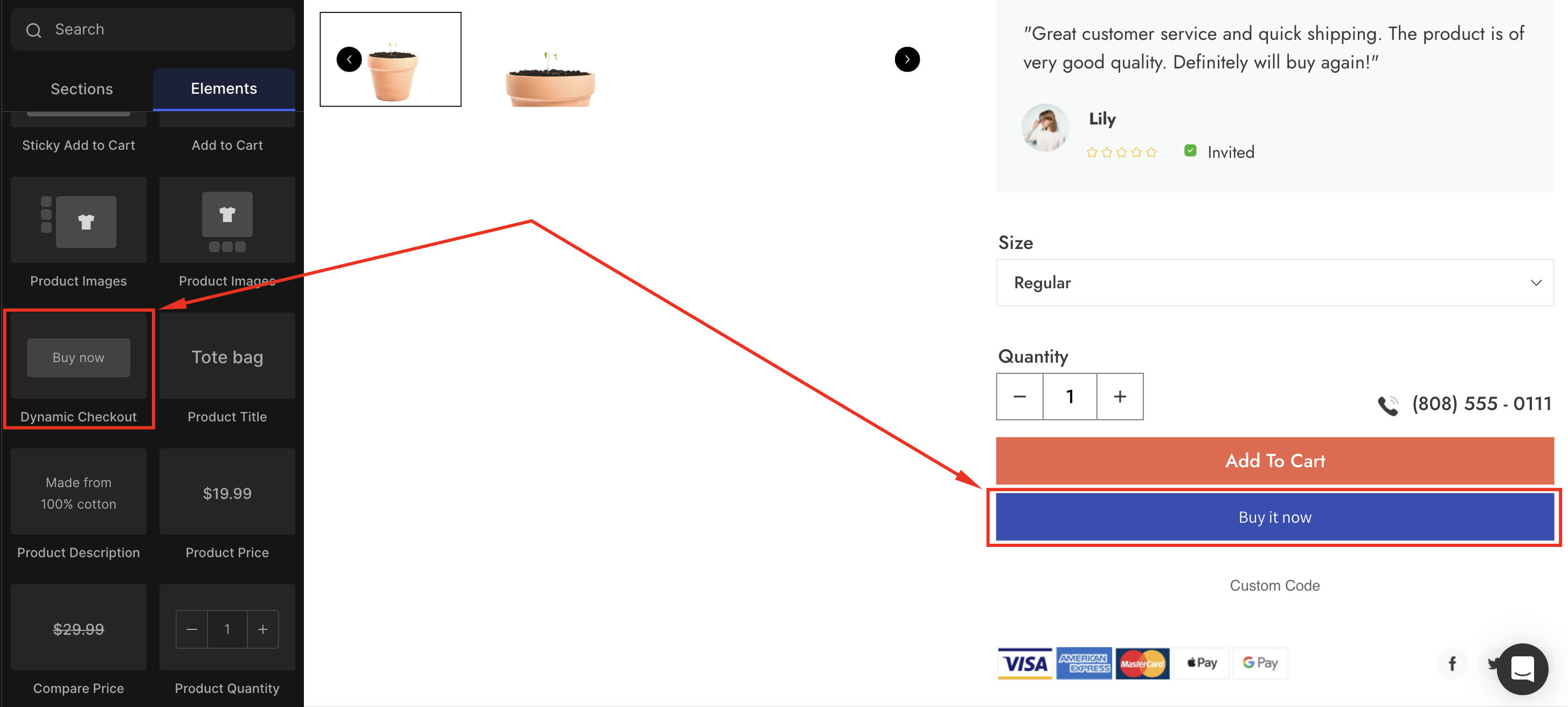 Dynamic Checkout Button Element - Help Center