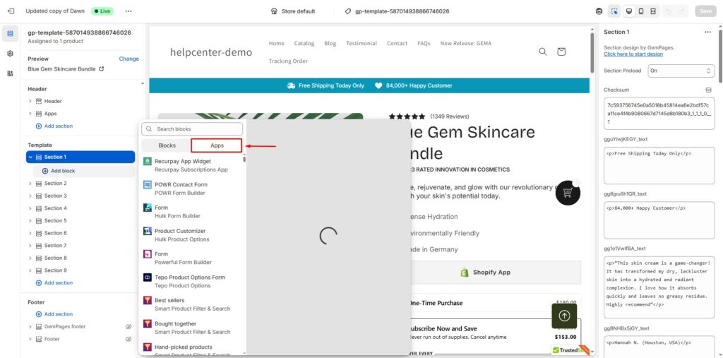 Shopify App Element - Help Center