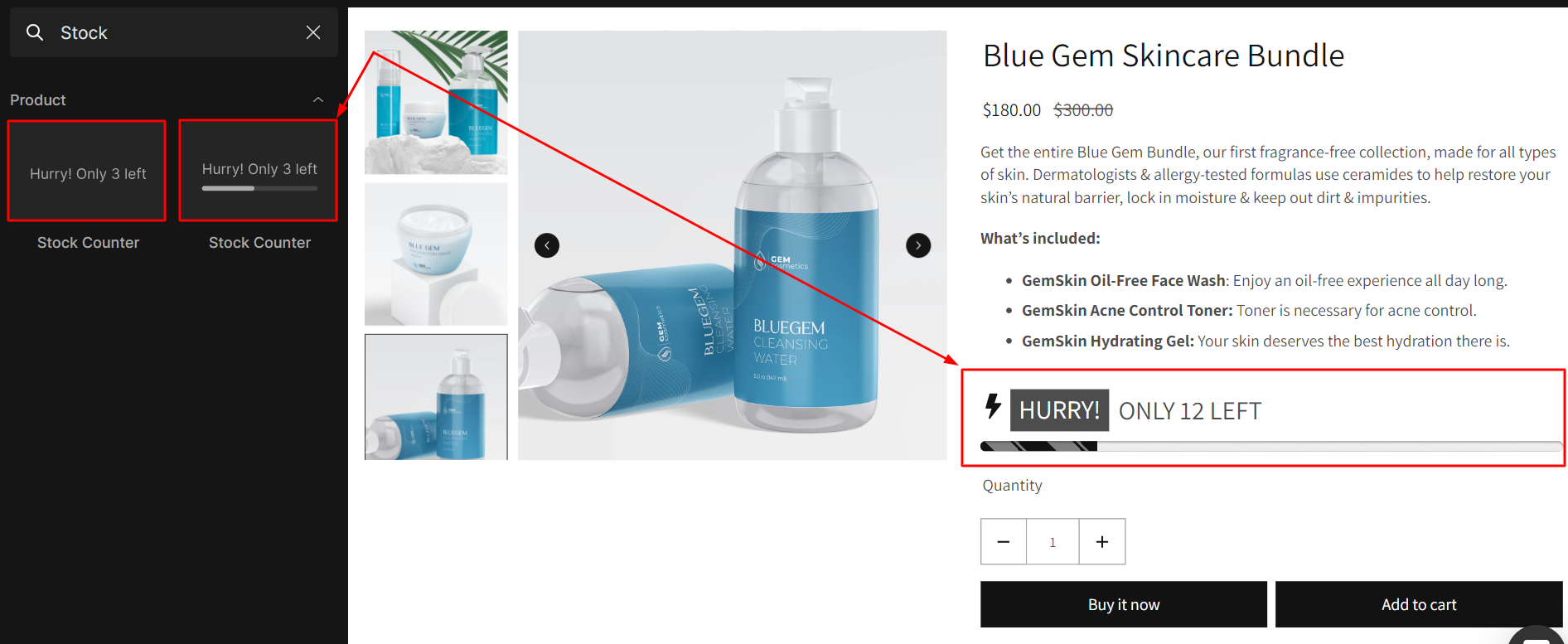 Stock Counter Element - Help Center