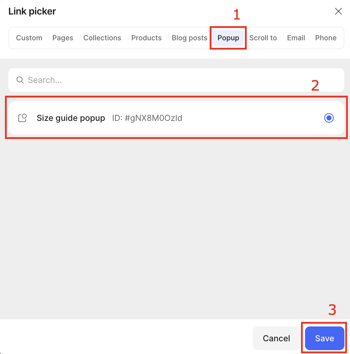 Popup Element - Help Center