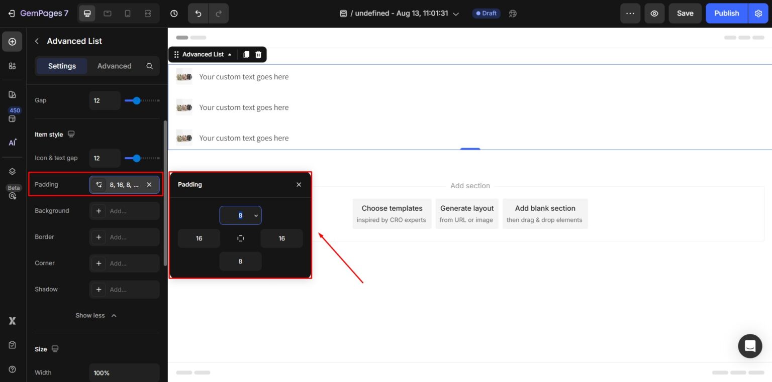 Advanced List - Help Center
