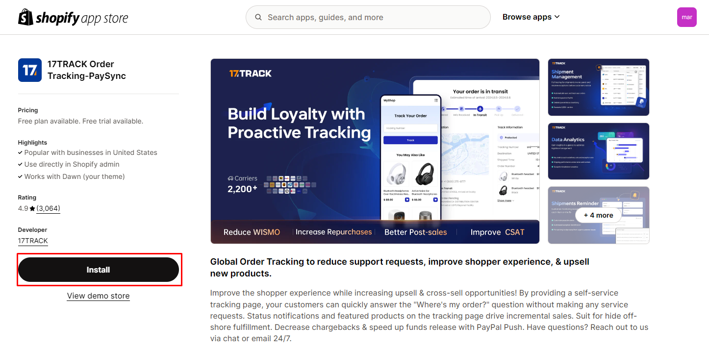 17TRACK Order Tracking‑PaySync - Help Center