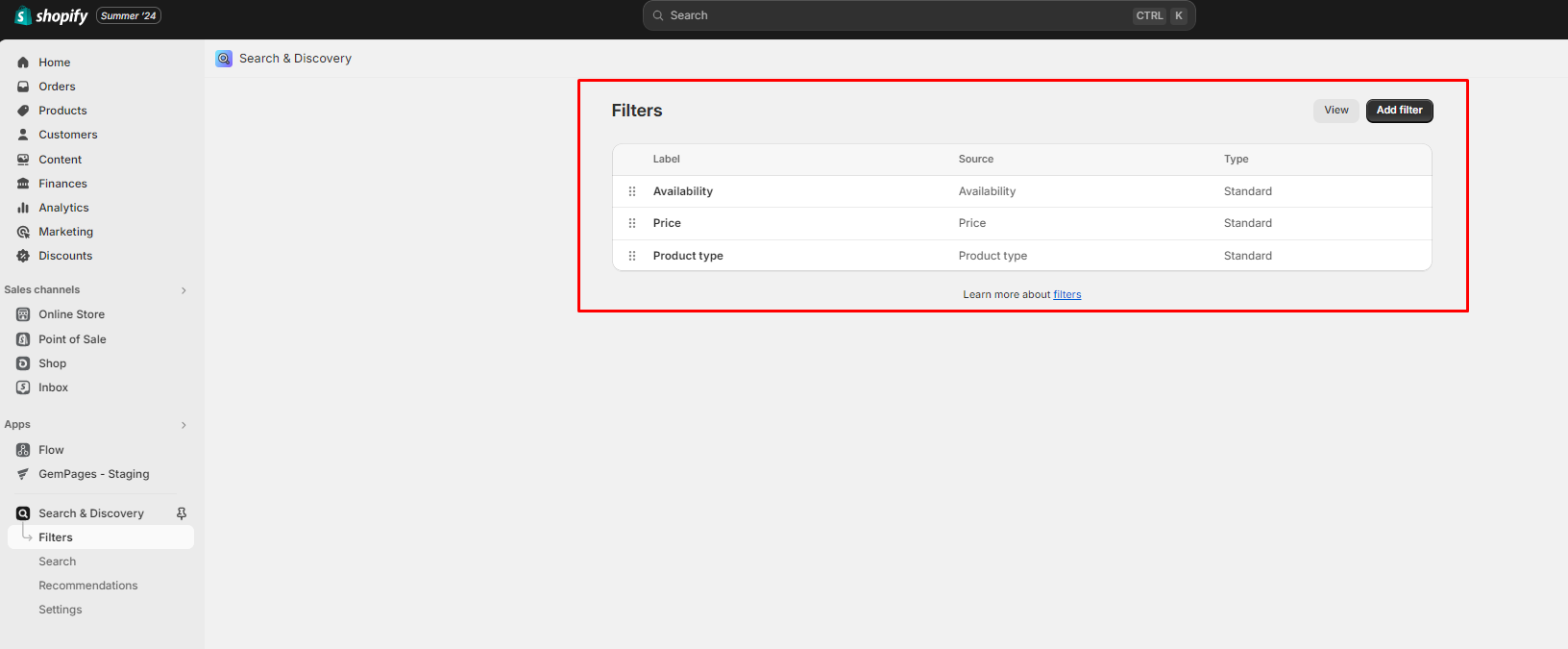Shopify Search & Discovery - Help Center