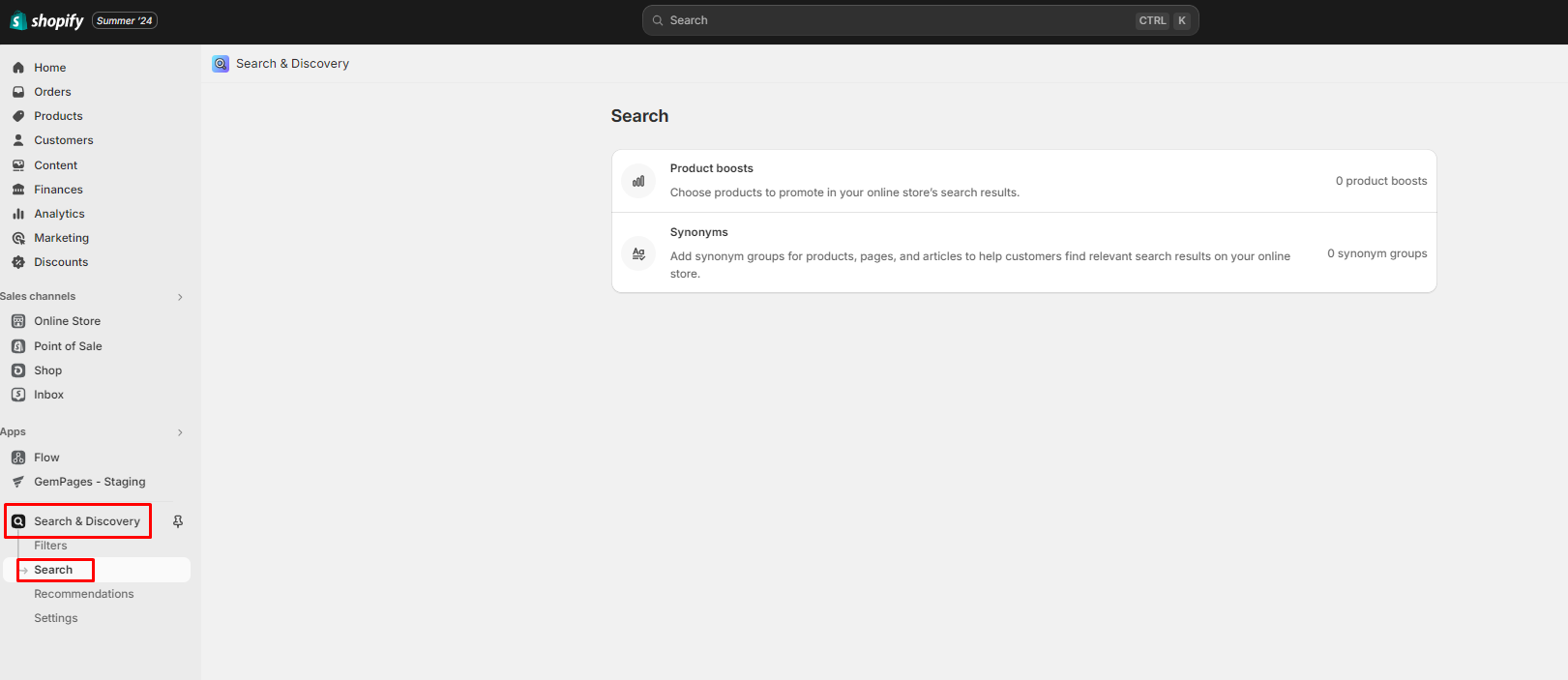 Shopify Search & Discovery - Help Center