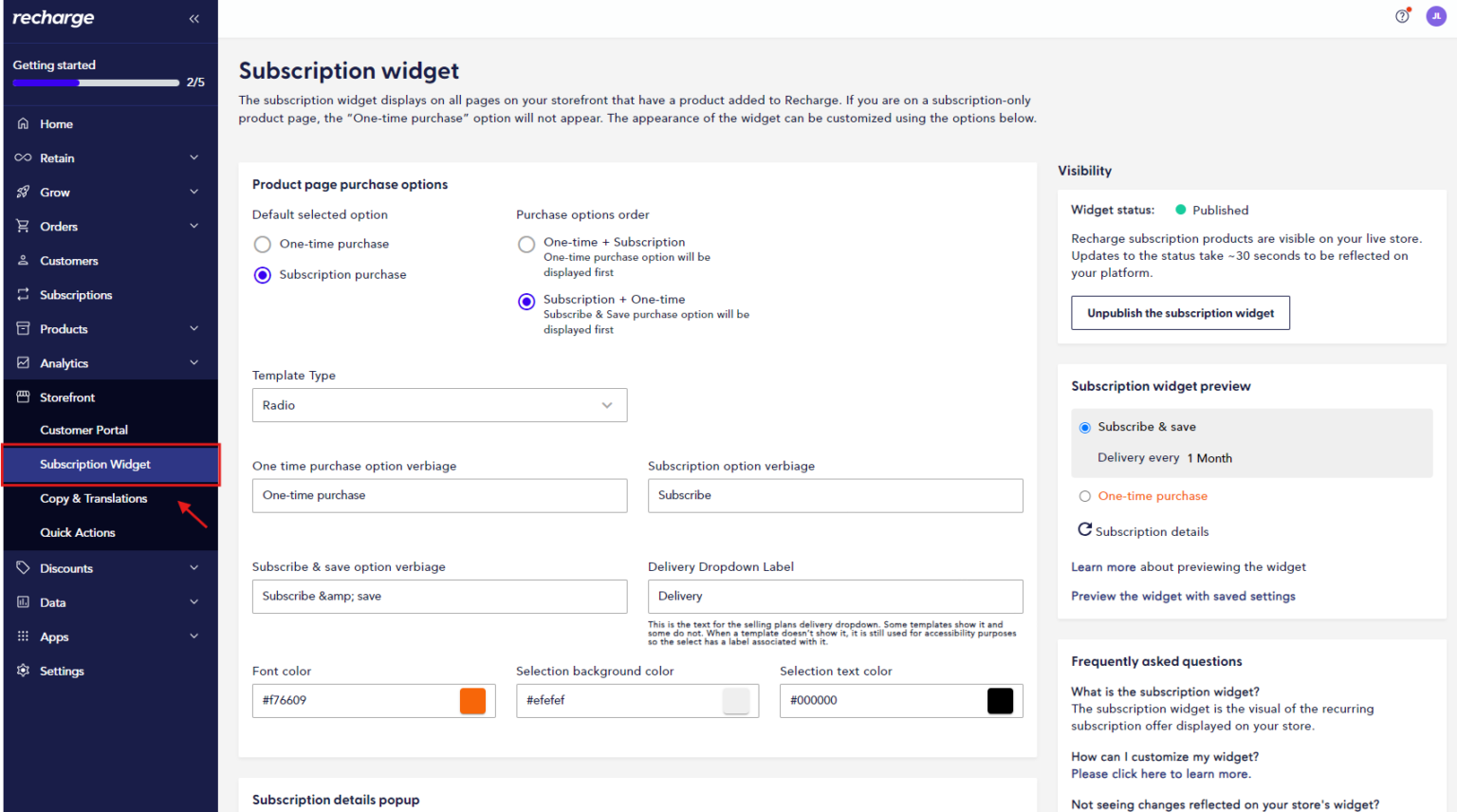 Recharge Subscriptions - Help Center