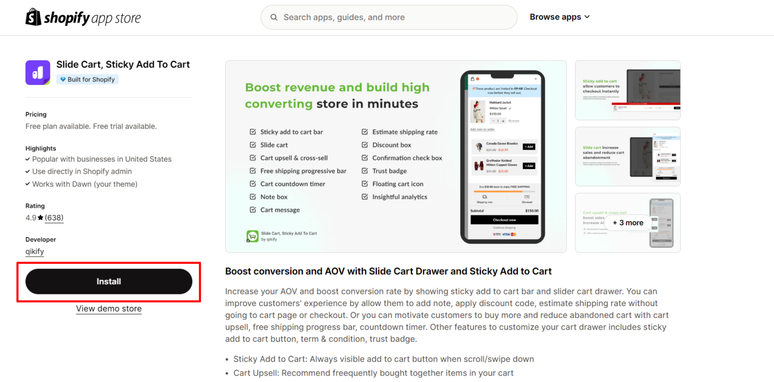 Qikify - Slide Cart, Sticky Add To Cart - Help Center