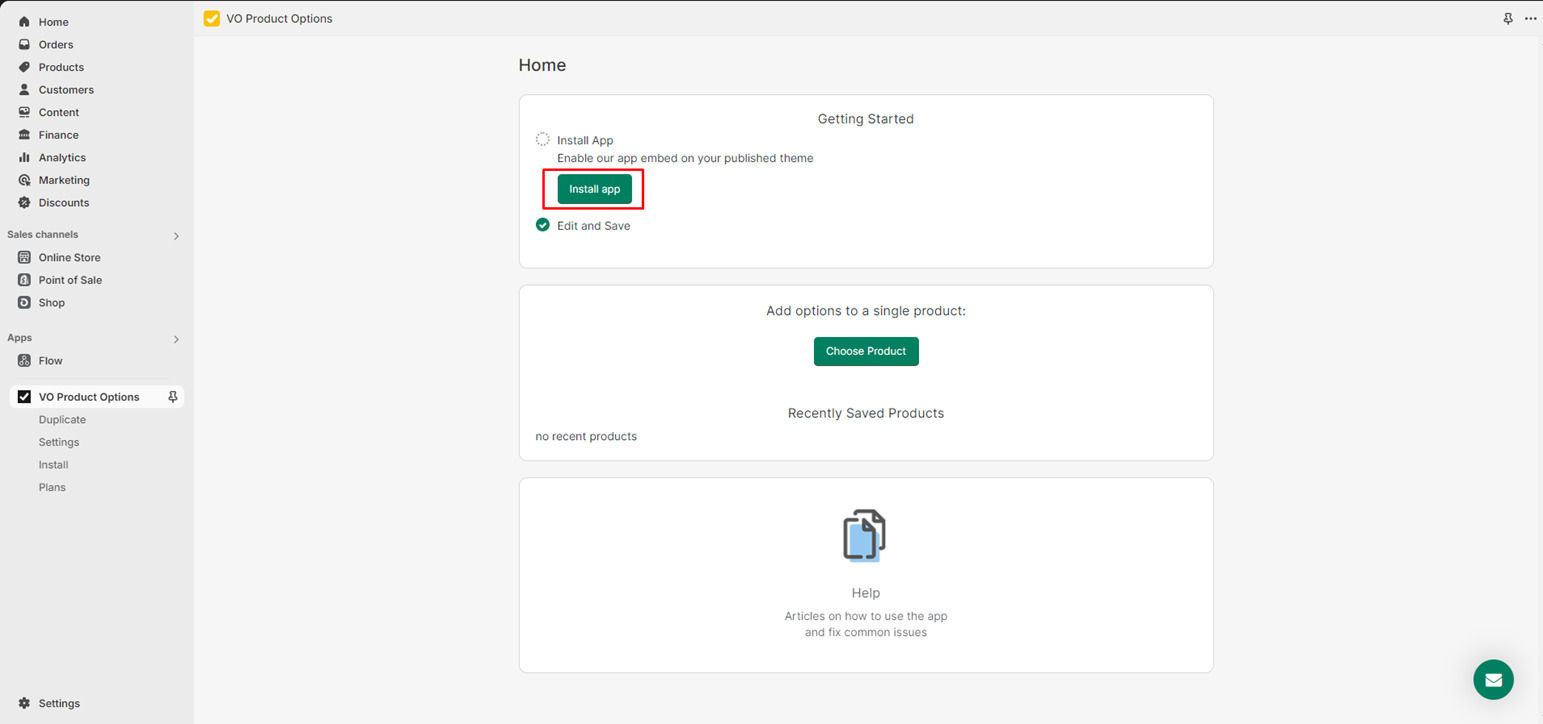 Variant Option Product Options - Help Center