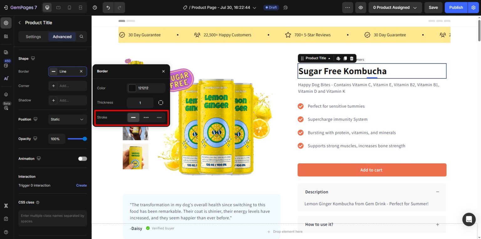 How to Add Borders, Corners, and Shadows in GemPages - Help Center