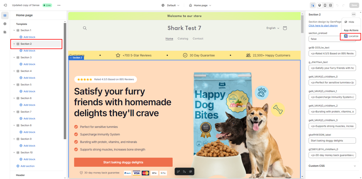 How to Translate GemPages Pages in Shopify - Help Center