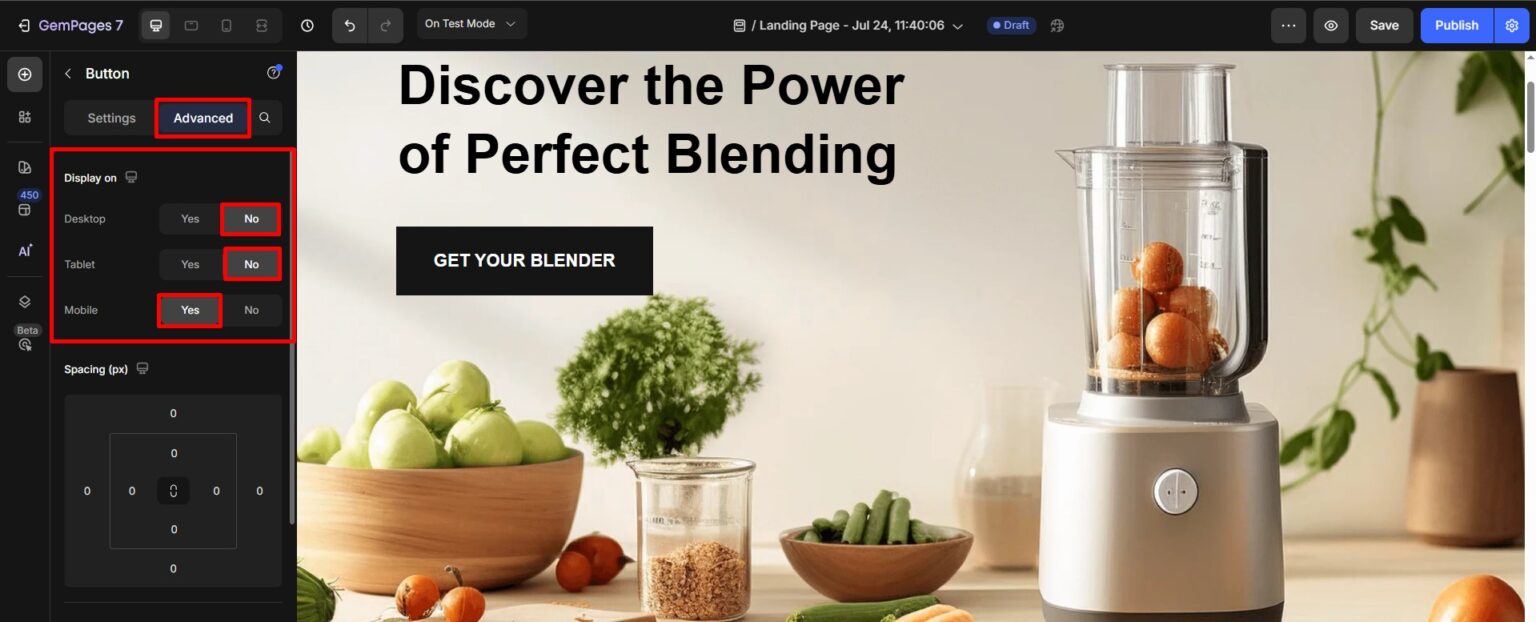Show/Hide Element or Section on Each Device - Help Center