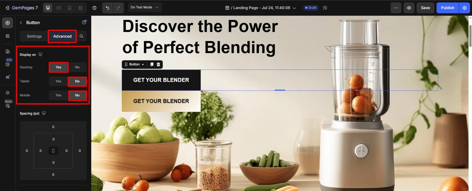 Show/Hide Element or Section on Each Device - Help Center