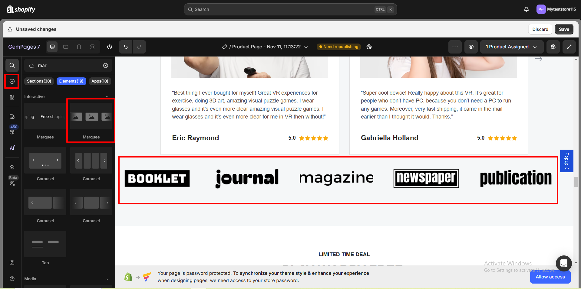 Design "Featured In" Brand Logos section with Marquee Element - Help Center