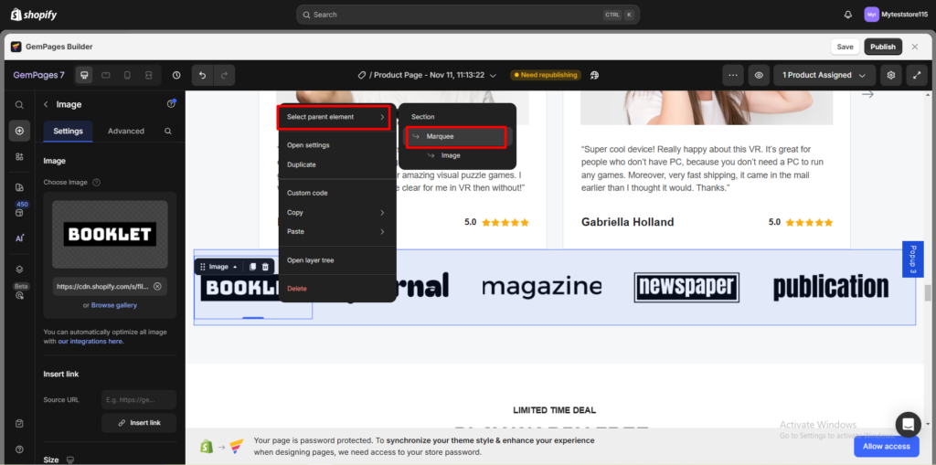 Design "Featured In" Brand Logos section with Marquee Element - Help Center