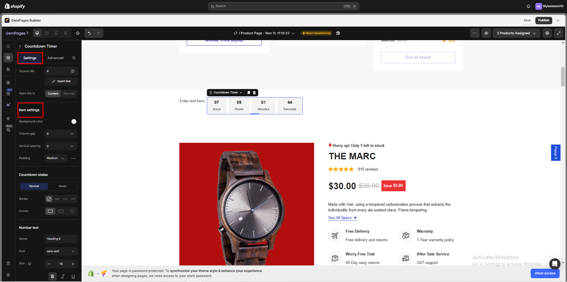 Design in-line Countdown timer in Announcement Bar - Help Center