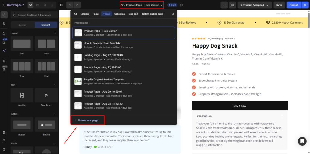 How to Create a New Product Page - Help Center