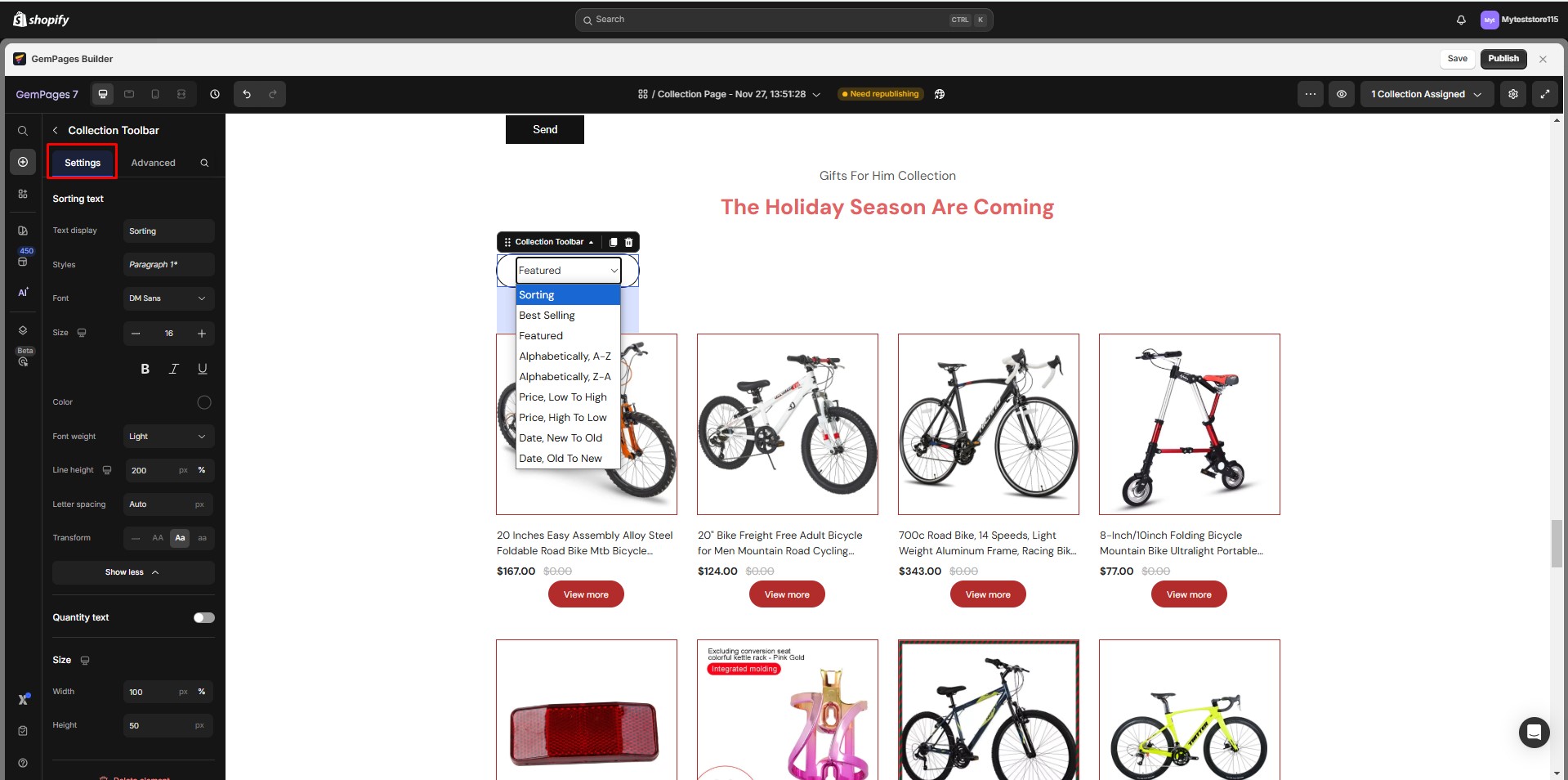 Collection Toolbar Element - Help Center