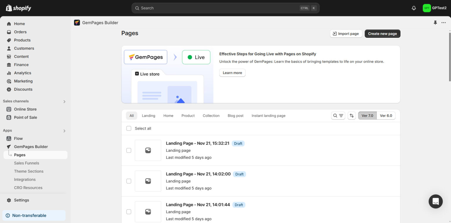 Change Page Type - Help Center