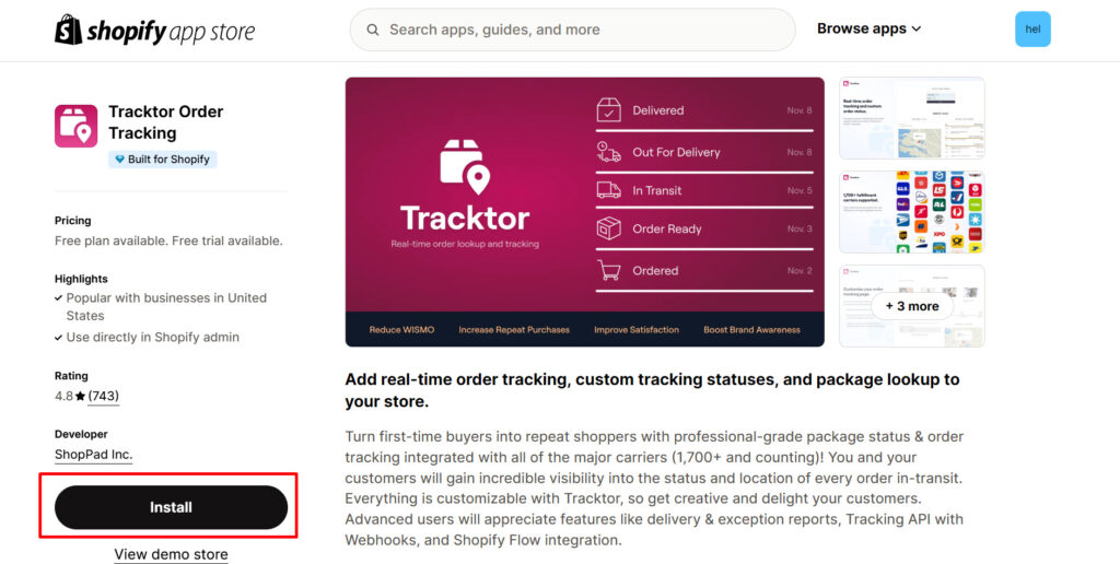 Tracktor Order Tracking - Help Center