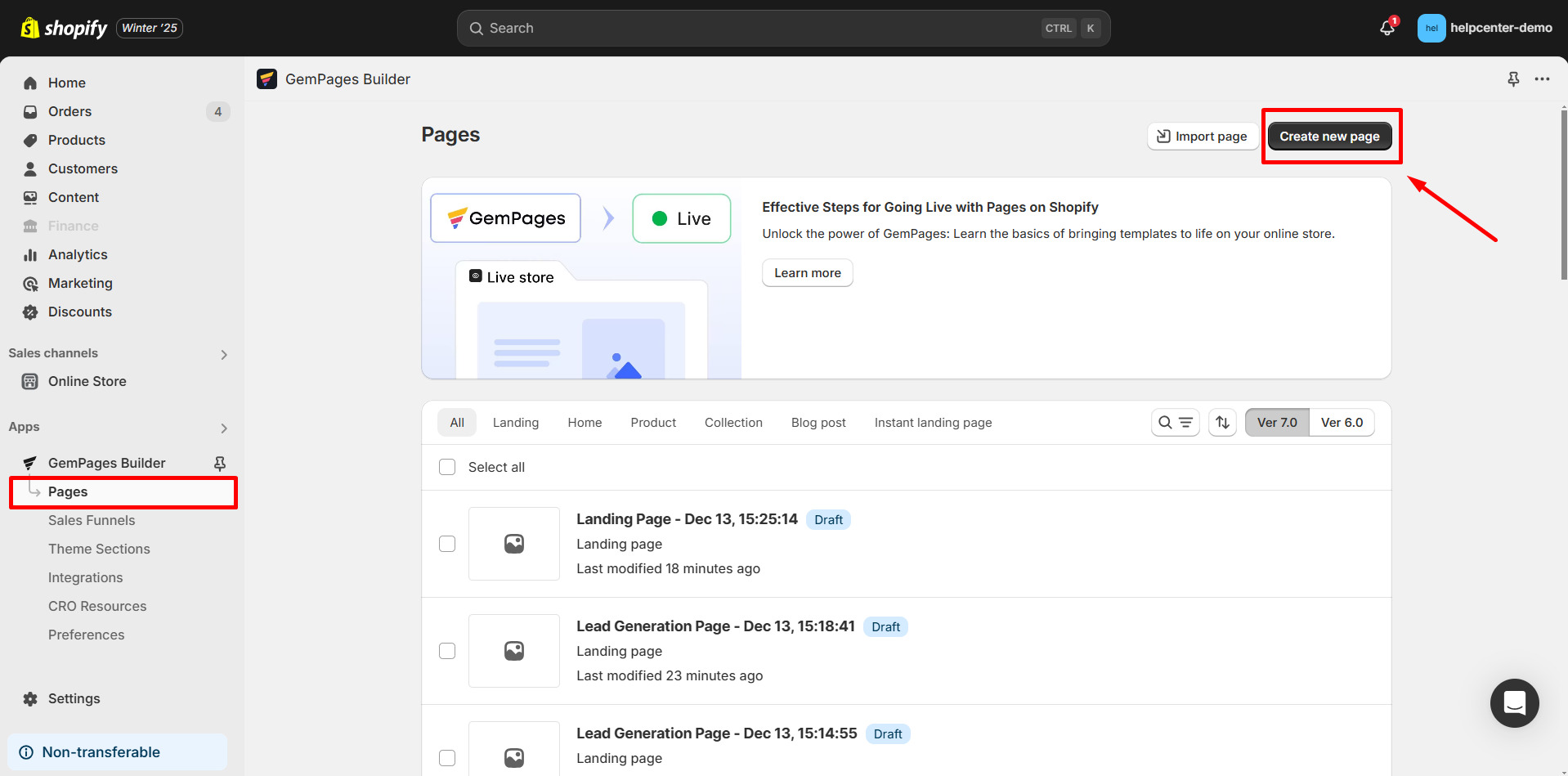 Create a Lead Gen Landing Page - Help Center