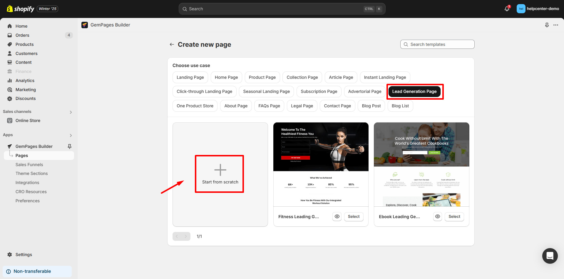 Create a Lead Gen Landing Page - Help Center