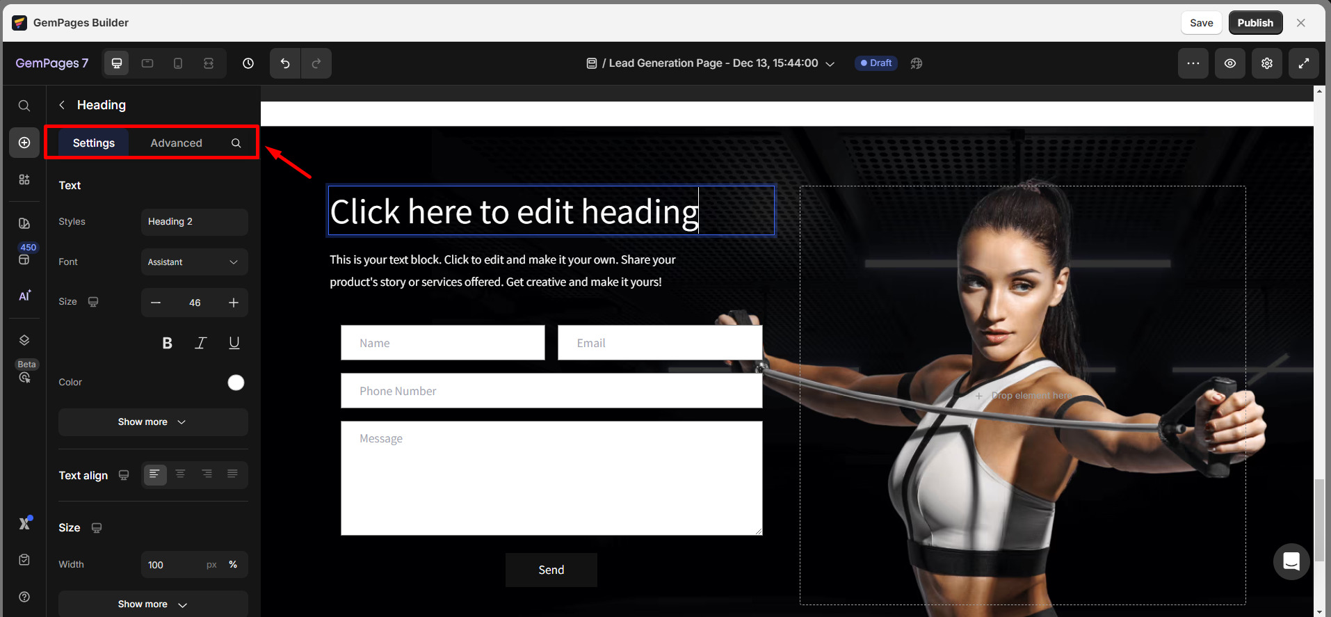 Create a Lead Gen Landing Page - Help Center