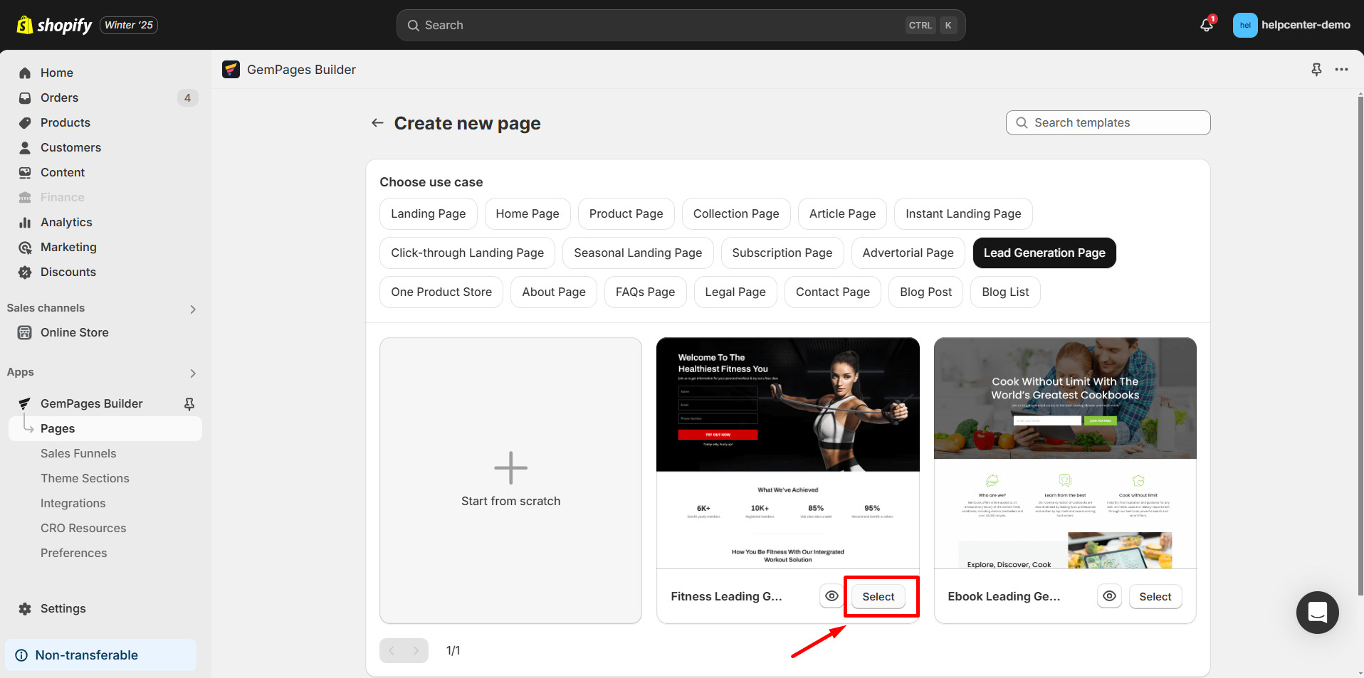 Create a Lead Gen Landing Page - Help Center