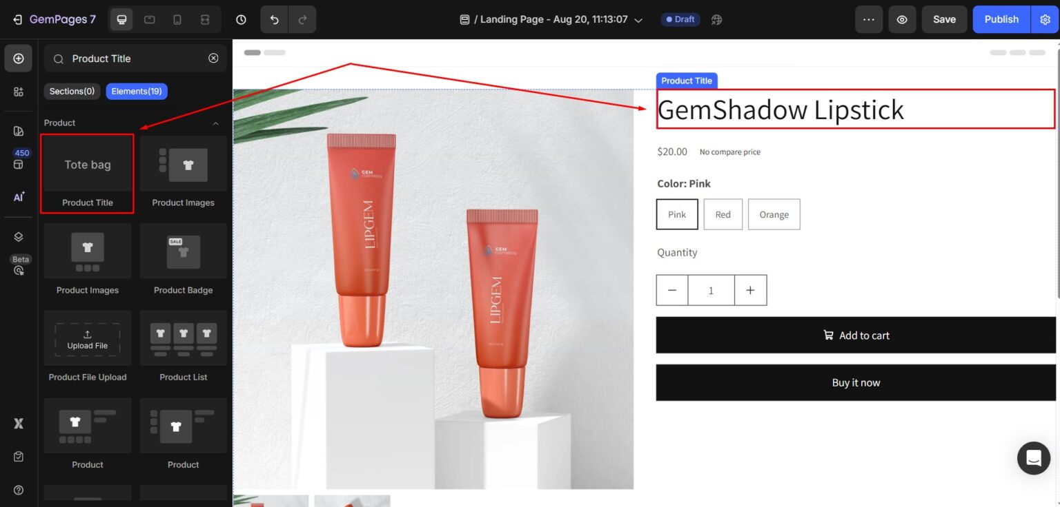 Product Title Element - Help Center