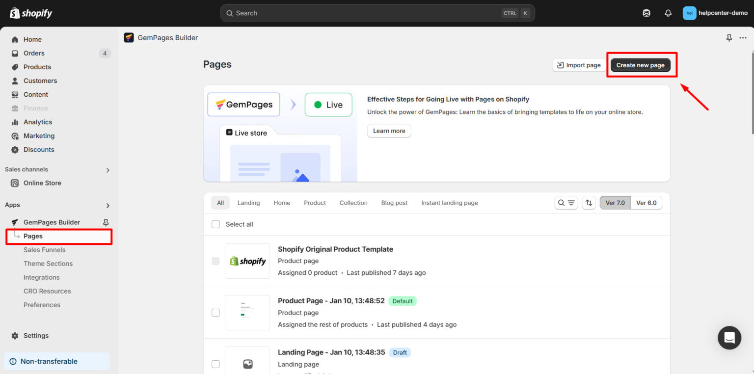 How to Make a Product Page Using GemPages Templates - Help Center