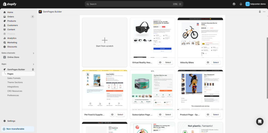 Make a Product Page with Template - Help Center