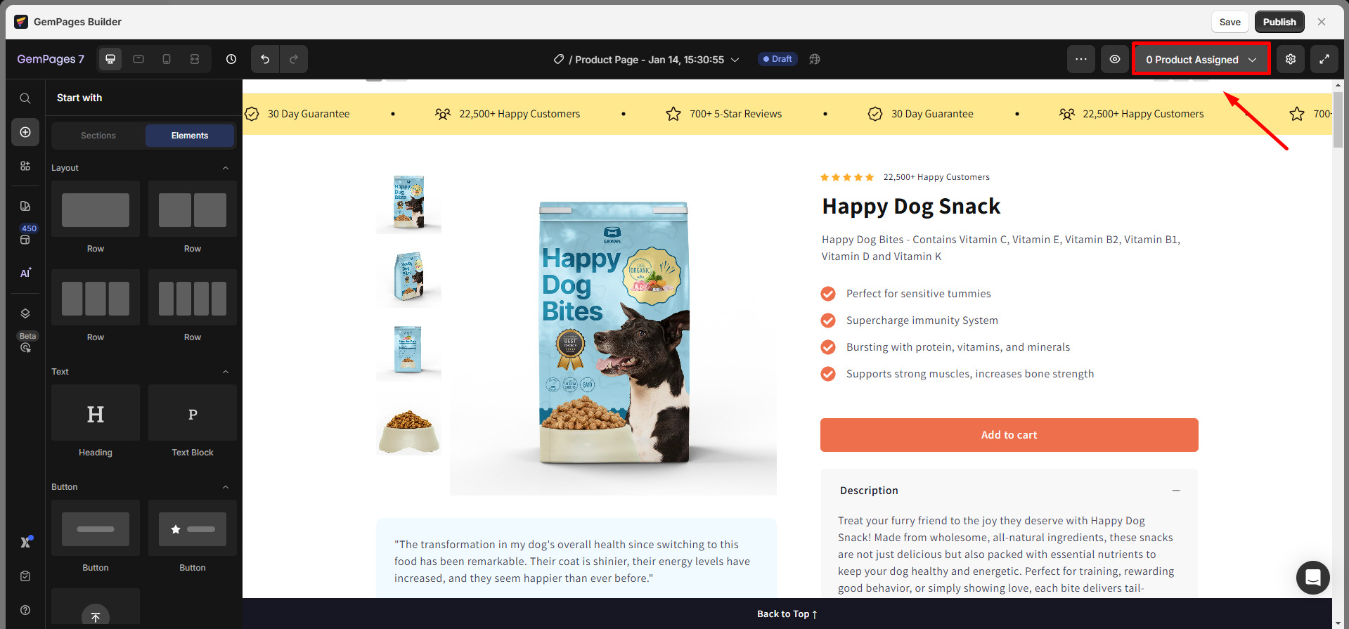 Make a Product Page with Template - Help Center