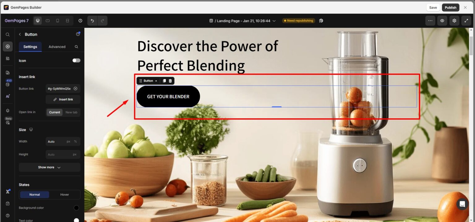 How can I center the text in a button? - Help Center