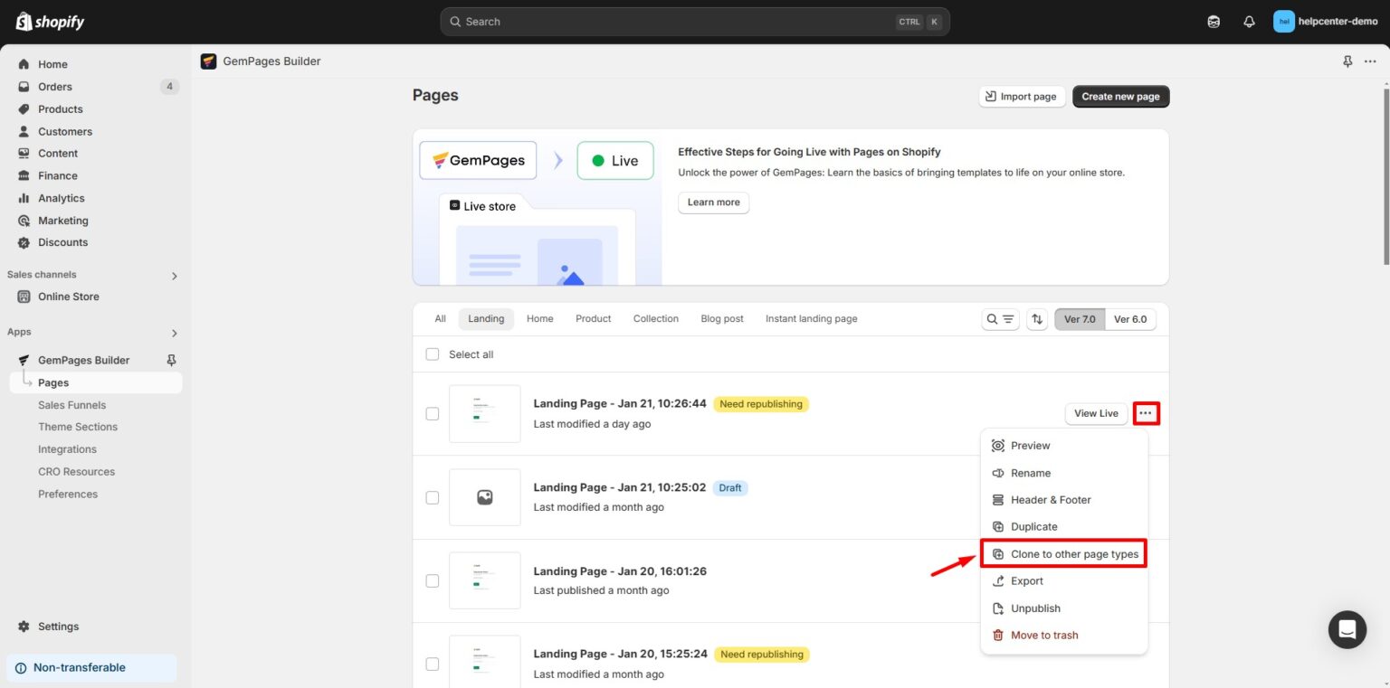 How to Set Your Landing Page as the Homepage - Help Center