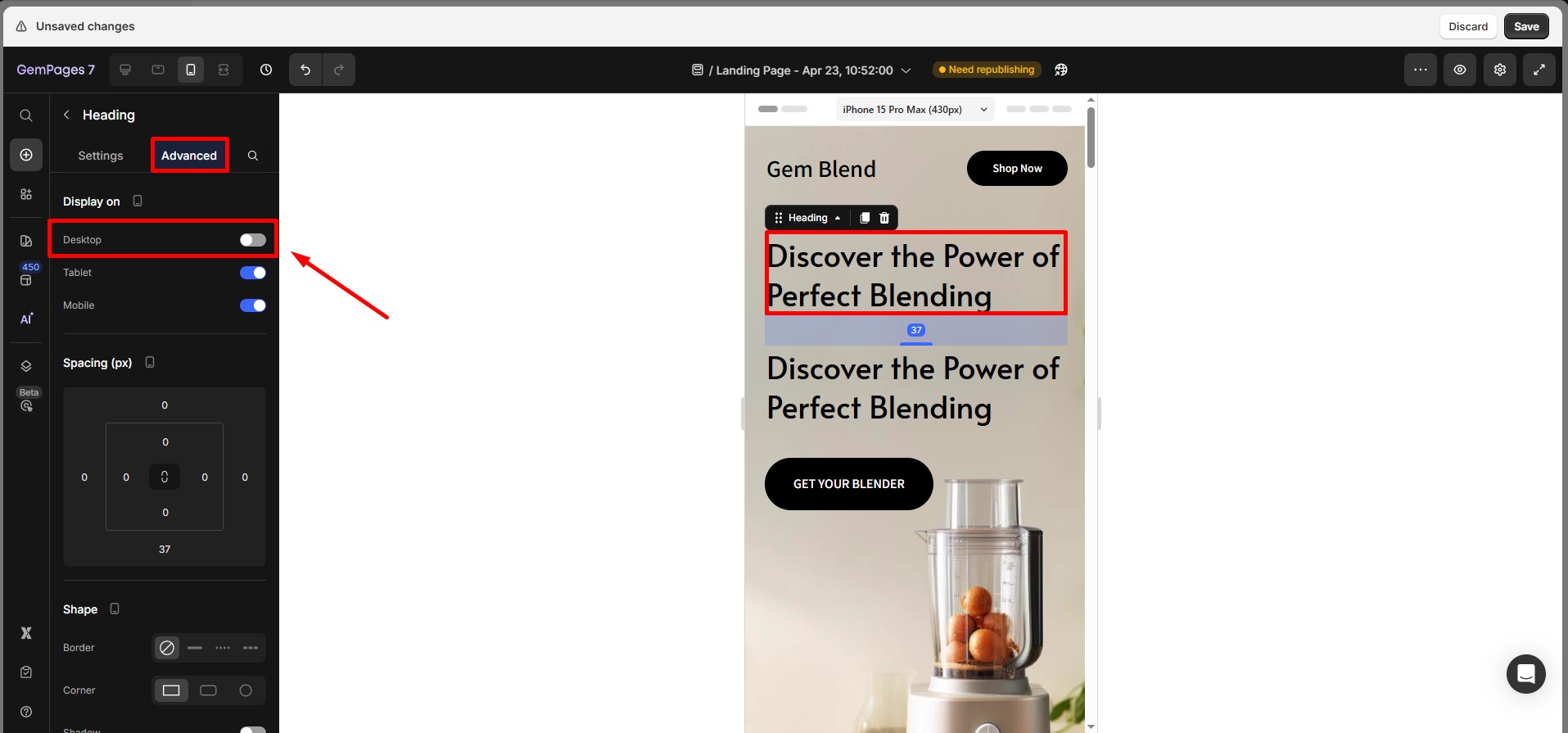 Set Different Font Sizes on Desktop and Mobile - Help Center