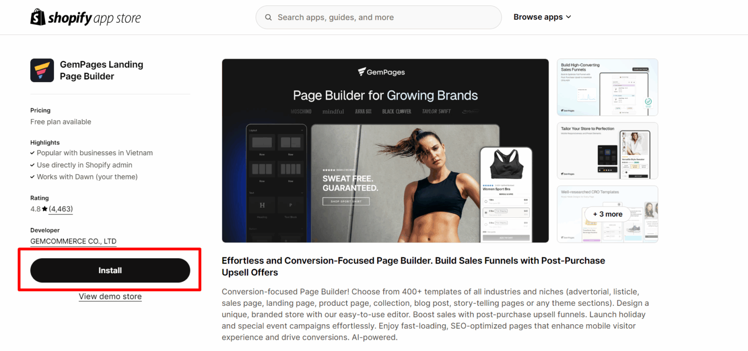 Create a Shopify One-Product Store with GemPages - Help Center
