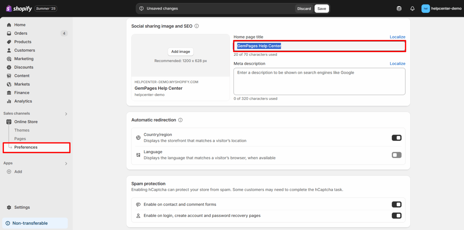 How to Change Page Title in Shopify - Help Center