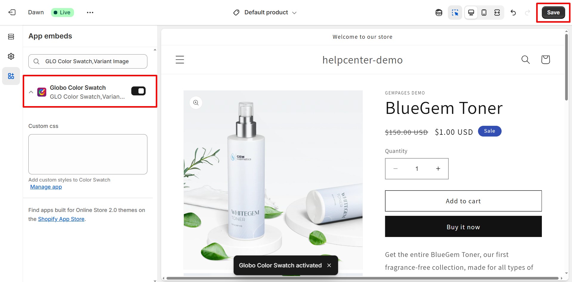 GLO Color Swatch & Bundles - Help Center